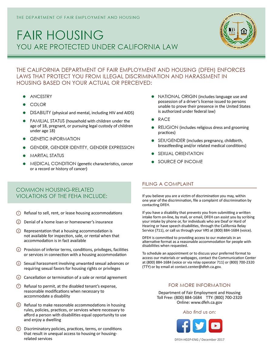 Fair Housing Act Notice | Kay Korbel